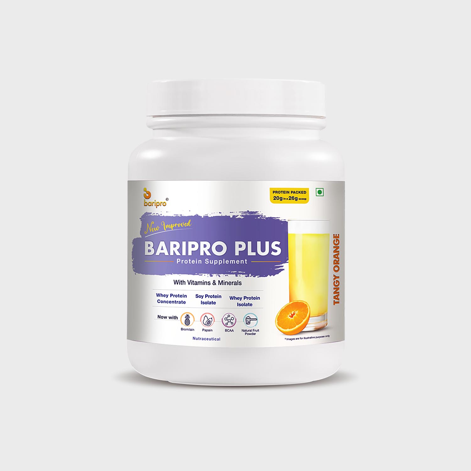 BariPro Plus Tangy Orange – Protein Isolate for Bariatric Care